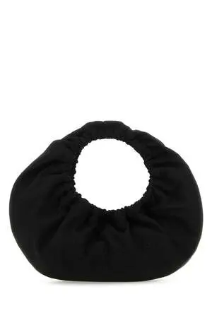 Alexander Wang Crescent Mini Handbag In Fabric - Black