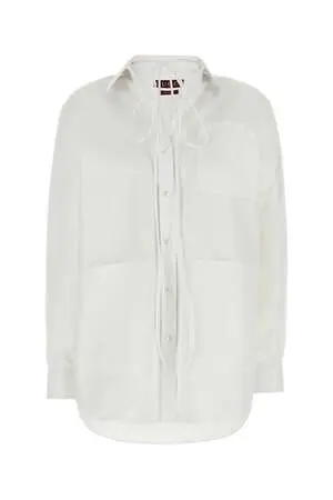 Gucci Poplin Shirt In 100% Cotton - White