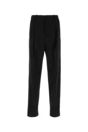 Saint Laurent 100% Wool Wool Pants - Black