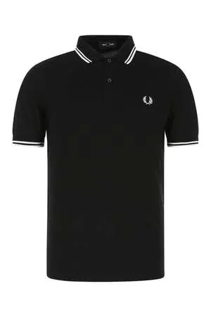 Fred Perry Piqué Polo Shirt - Black