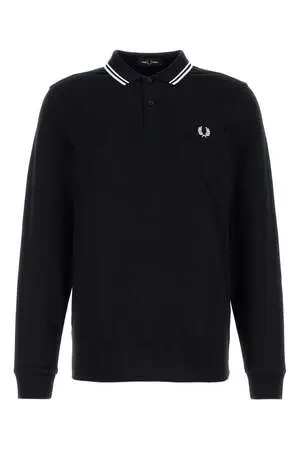 Fred Perry Piqué Polo Shirt - Blue