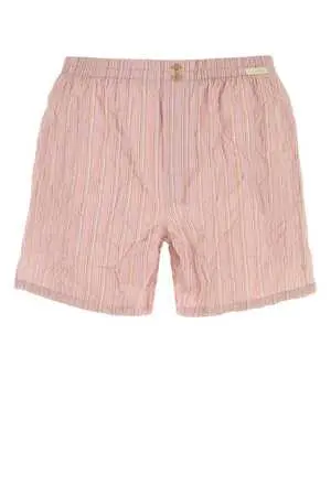 Dolce & Gabbana Embroidered Viscose-blend Boxer Shorts - Stripped