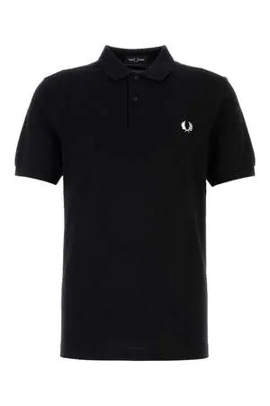 Fred Perry Piqué Polo Shirt - Black