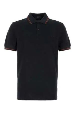 Fred Perry Piqué Polo Shirt - Blue