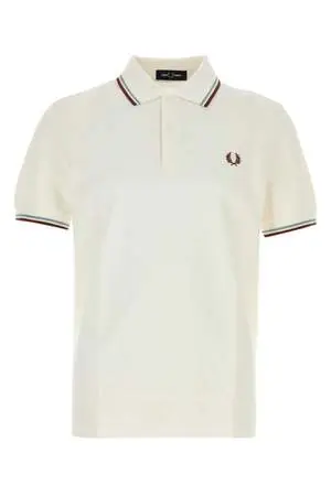 Fred Perry Piqué Polo Shirt - White