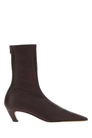 Khaite Arizona Nappa Leather Ankle Boots - Purple