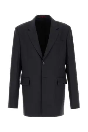 Gucci Graphite Twill Wool Blazer For - Grey