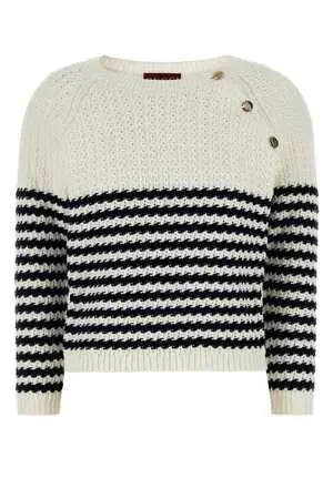 Gucci Embroidered Cotton Sweater For - Stripped