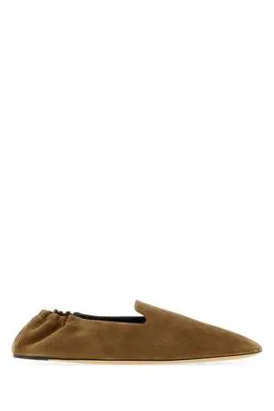 THE ROW Casa Suede Loafers - Camel