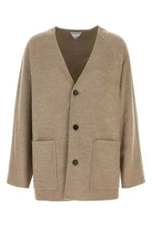 Bottega Veneta Dove Wool-blend Cardigan - Grey