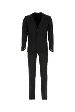 Prada Inspired Wool Blend Suit Virgin Wool & Mohair - Black