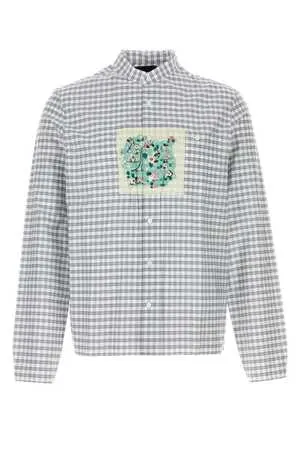 Prada Embroidered Cotton Shirt - Checked
