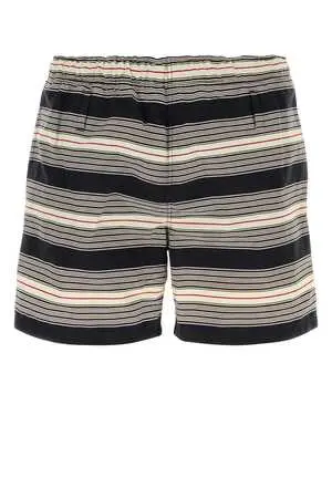Prada Embroidered Nylon Swim Shorts For - Stripped