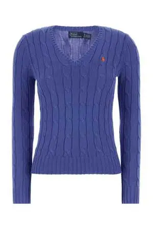 Polo Ralph Lauren Polo Ralph Lauren Women's Cotton Knit Sweater Blue