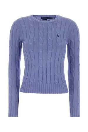 Polo Ralph Lauren Polo Ralph Lauren Women's Cotton Knit Sweater Light Blue