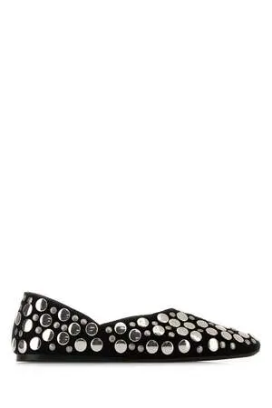 Khaite Embellished Suede Jane Ballerinas - Multicoloured