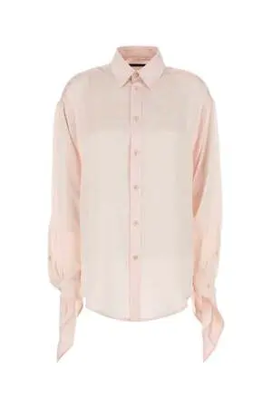 Balenciaga Pastel Satin Shirt - Pink