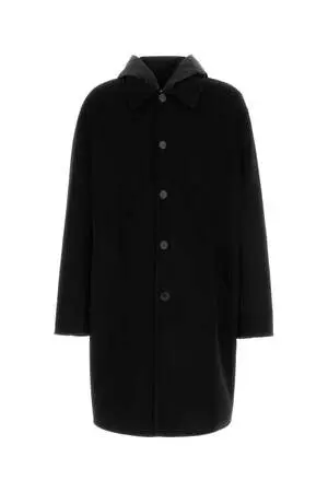 Prada Cashmere Jacket With Silk-lined Interior - Black