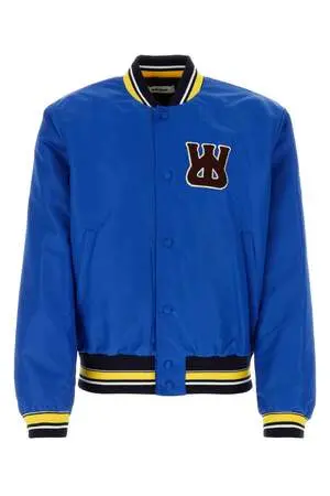 WALES BONNER Electric Nylon Bomber Jacket - Blue