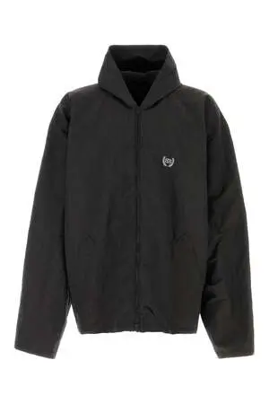 Balenciaga Slate Linen-blend Jacket