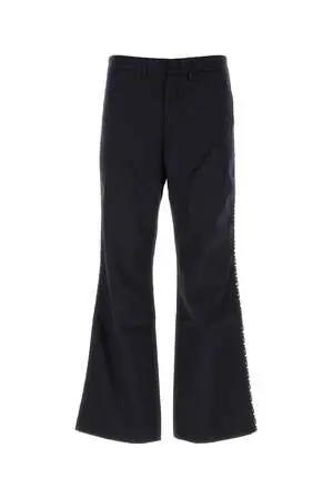 WALES BONNER Classic 100% Cotton Pant - Blue