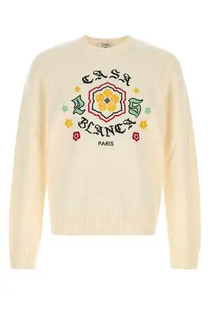 Casablanca Crew Neck Merino Wool Sweater