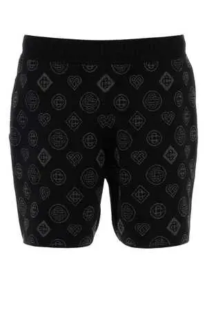 Casablanca Embroidered Bermuda Shorts - Printed