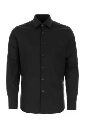 Prada Stretch Poplin Shirt - Black