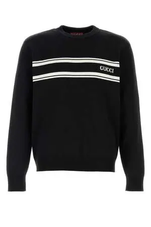 Gucci Silk Blend Knit Sweater - Black
