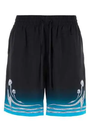 Casablanca Satin Bermuda Shorts - Printed