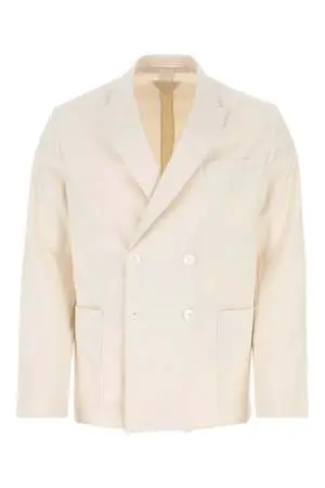 Prada 100% Cotton Blazer - White