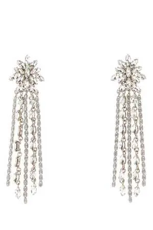 ALESSANDRA RICH Alessandra Rich Embellished Glass Dangle Earrings