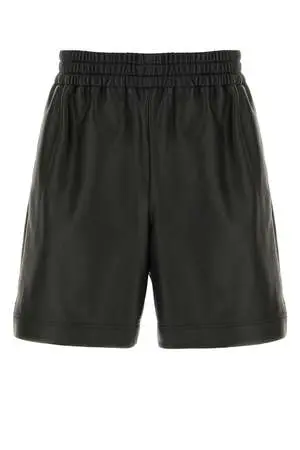 Gucci Leather Bermuda Shorts - Black