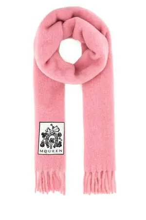 Alexander McQueen Alpaca-blend Scarf, 220 X 35 Cm - Pink