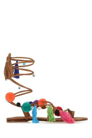 ALAMEDA TURQUESA Embellished Matisse Synthetic Leather Sandals