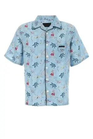 Prada Satin Shirt For - Printed