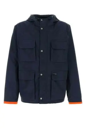 FAY Nylon Zip-up Hooded Windbreaker Jacket