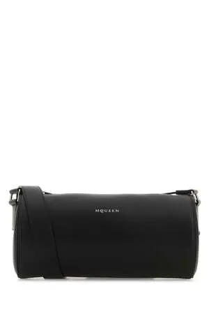 Alexander McQueen Roller Crossbody Handbag With Silver-tone Hardware - Black