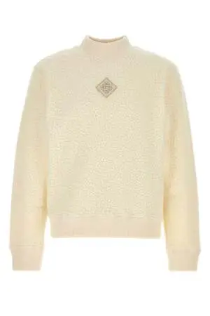 Casablanca Terry Fabric Sweatshirt With Wool-cashmere Blend