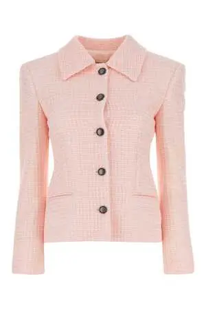 Alessandra Rich Tweed Blazer With Satin-soft Lining