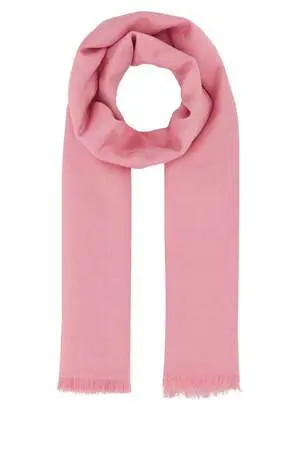 Alexander McQueen Foulard-style Scarf In Wool-silk Blend, 145 X 135 Cm - Pink