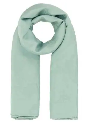Alexander McQueen 90 X 90 Cm Silk Foulard Scarf - Light Blue