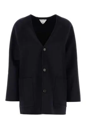 Bottega Veneta Wool-cashmere V-neck Cardigan With Pockets