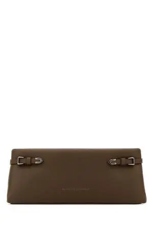 Brunello Cucinelli Leather Mini Clutch - Brown