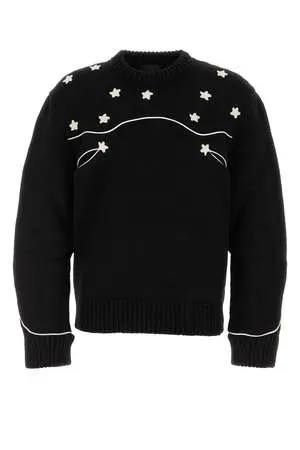 Prada 100% Wool Knit Sweater - Black