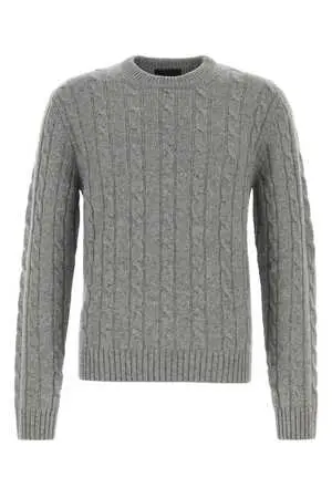 Prada Cashmere Knit Sweater - Grey