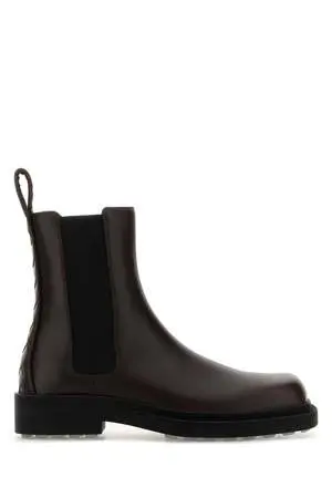 Bottega Veneta Chelsea Ben Leather Ankle Boots - Brown