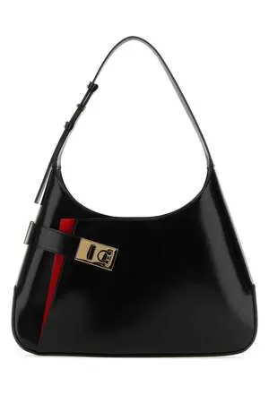 FERRAGAMO Large Arch Shoulder Handbag In Calf Leather