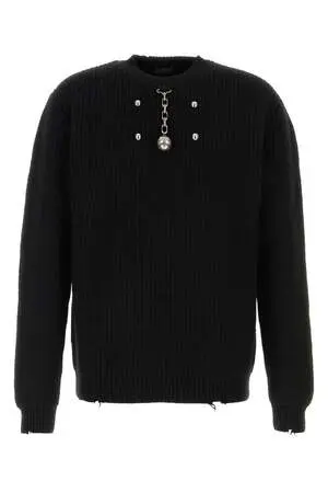 Prada Virgin Wool Knit Sweater - Black