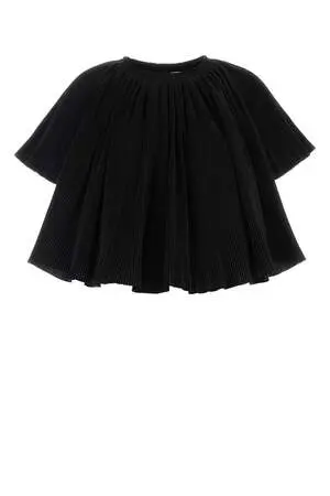 Co Polyester-cotton Blend Top - Black